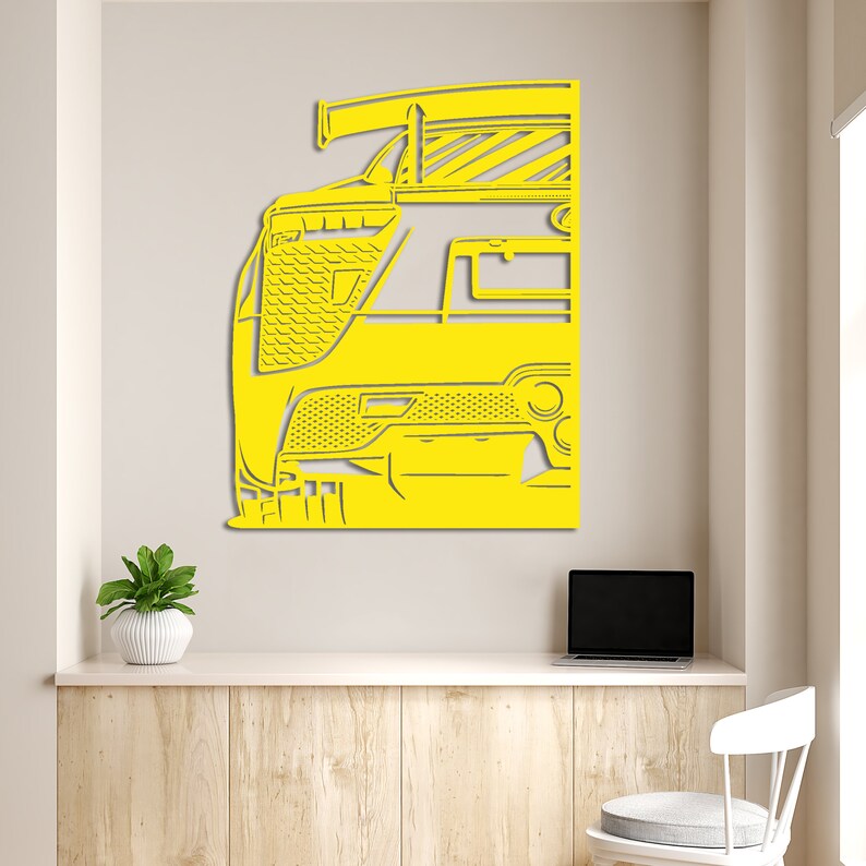 Car Silhouette Metal Wall Decor , Cars Model Metal Wall Art , Japon Car ...