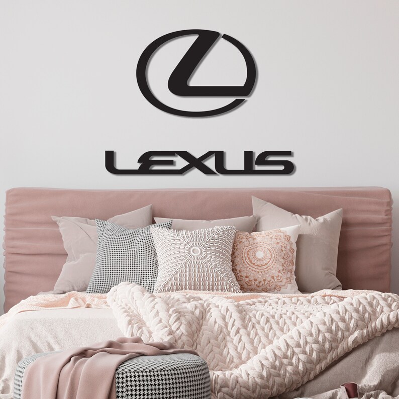 Lexus Cars Logo Metal Wall Decor, Lexus Black Metal Wall Sign, Gift for ...