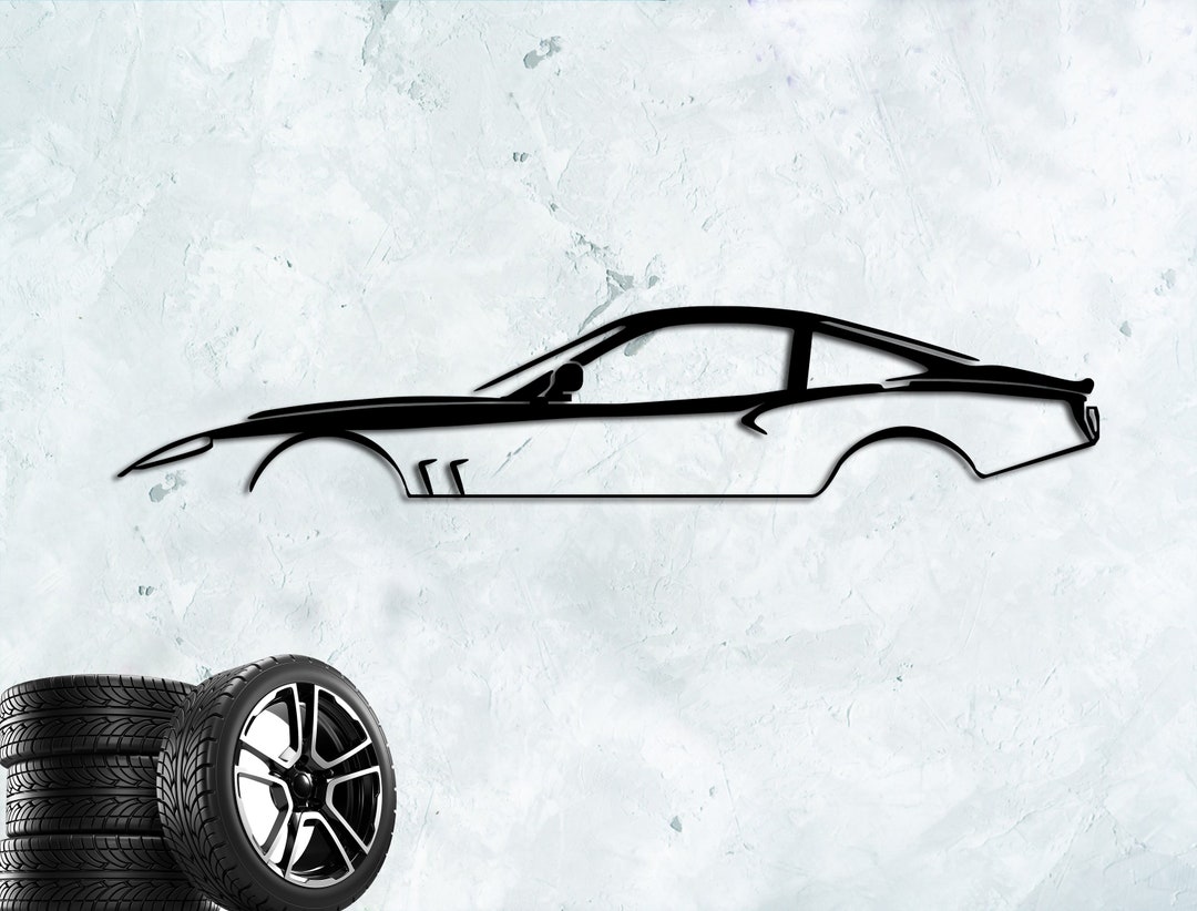 550 Maranello Car Metal Wall Decor, Maranello Model Silhouette Metal ...