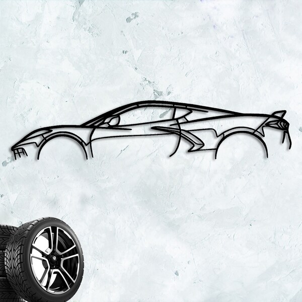 C8 Corvette Silhouette - Etsy
