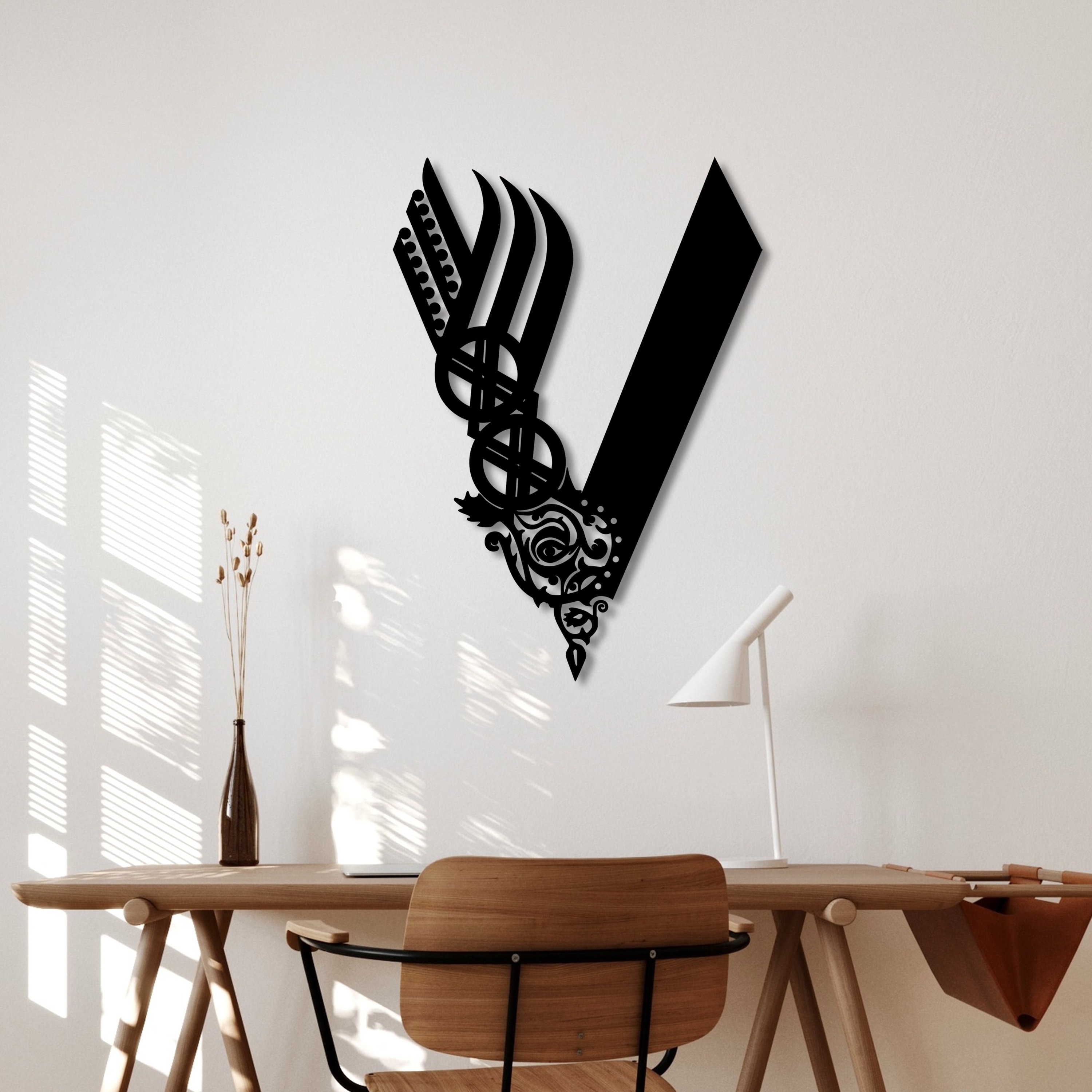 Viking Wall Symbol, Viking Logo Sign, Viking Wall Decor, Living Room ...