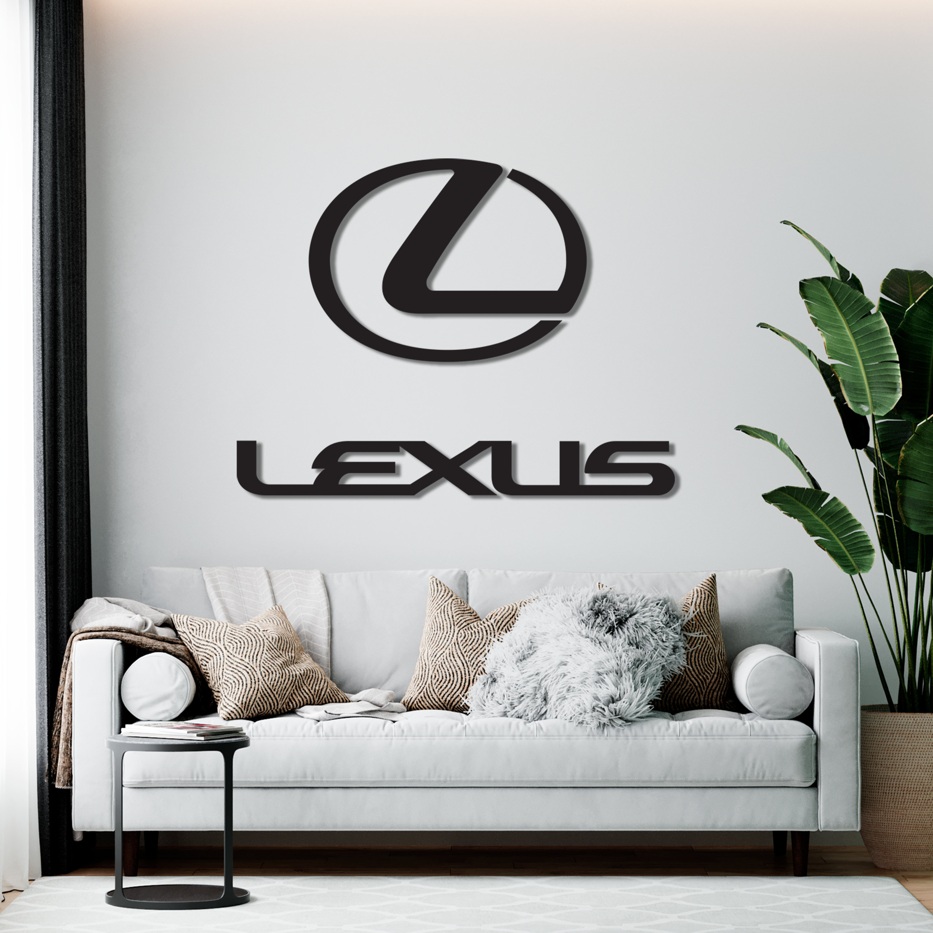 Lexus Cars Logo Metal Wall Decor, Lexus Black Metal Wall Sign, Gift for ...