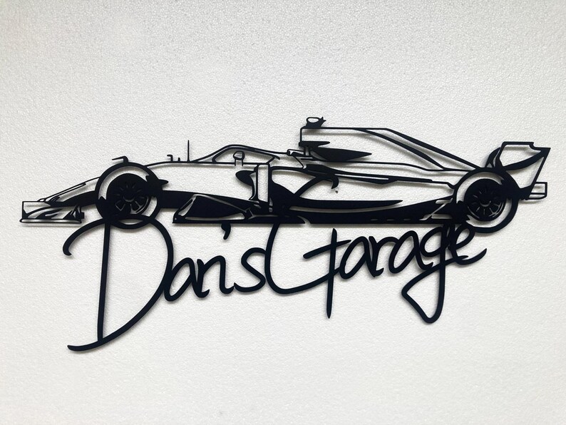 Formula Metal Wall Art: Custom Indycar Garage Sign - Etsy