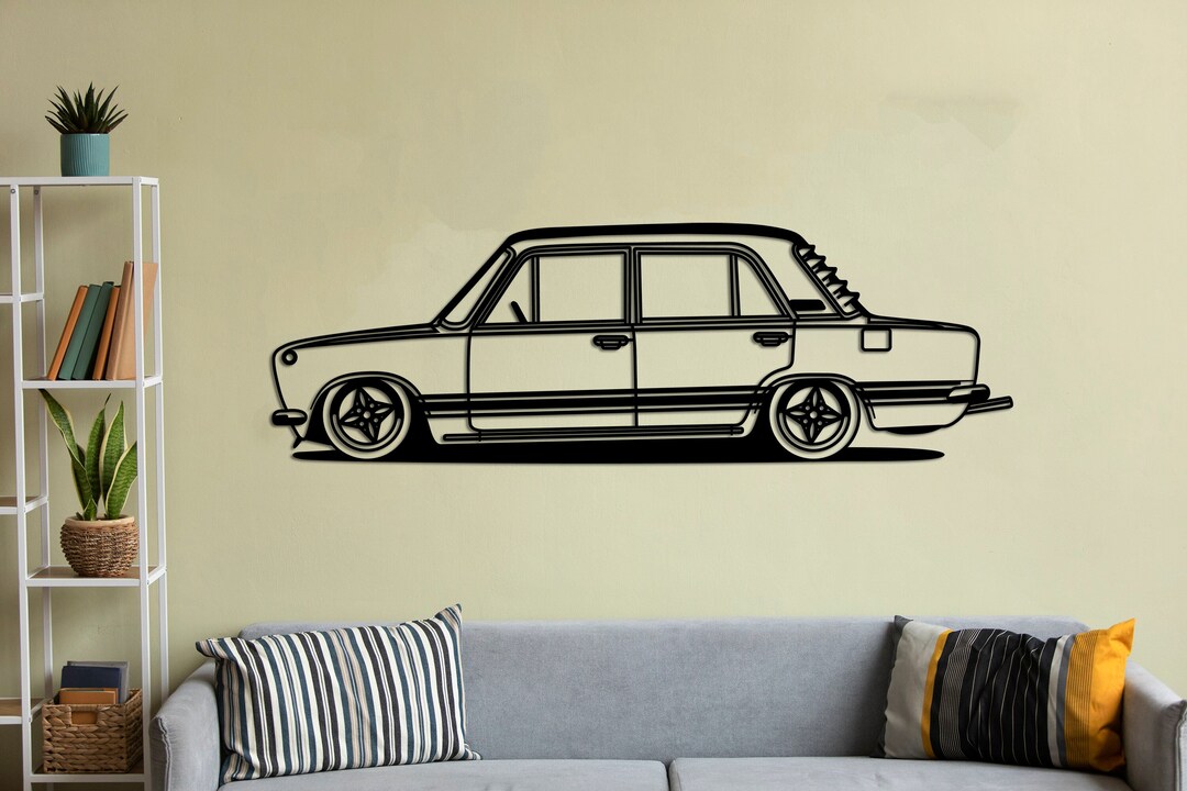 Lada 2107 Metal Wall Art, Russian Car Garage Decor - Etsy