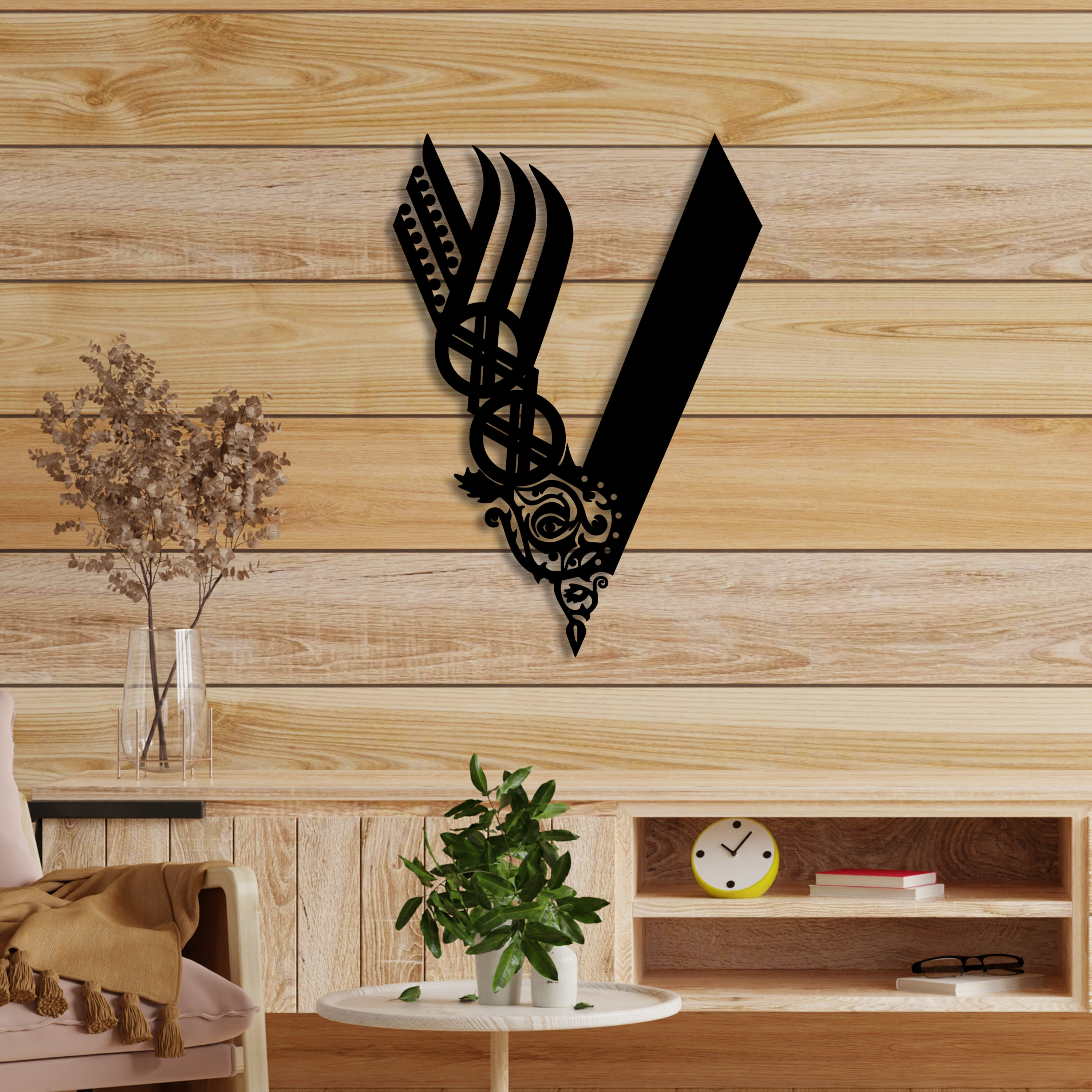Viking Wall Symbol, Viking Logo Sign, Viking Wall Decor, Living Room ...