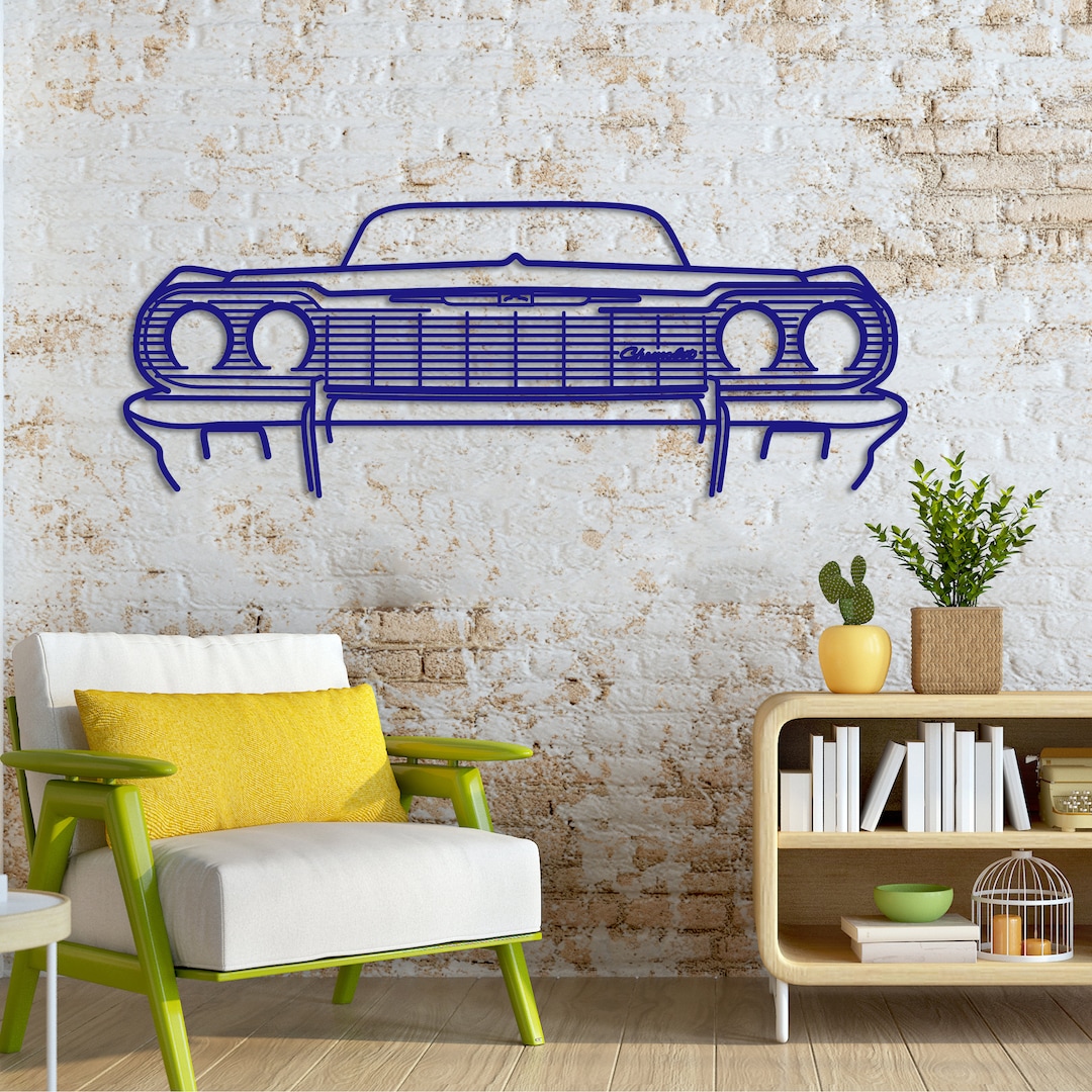 1964 American Classic Car Metal Wall Art / Retro Garage Decor / Antique ...