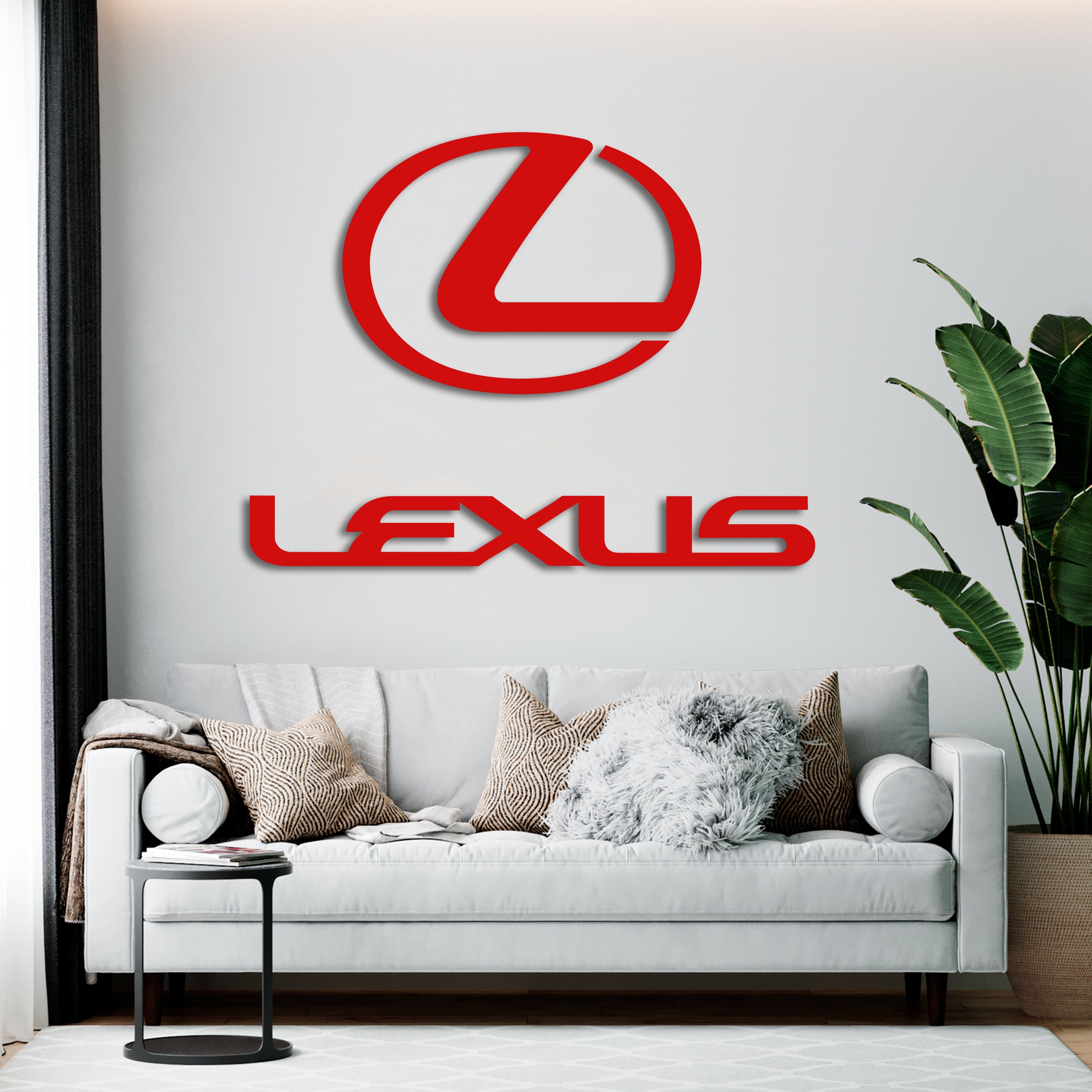 Lexus Cars Logo Metal Wall Decor, Lexus Black Metal Wall Sign, Gift for ...