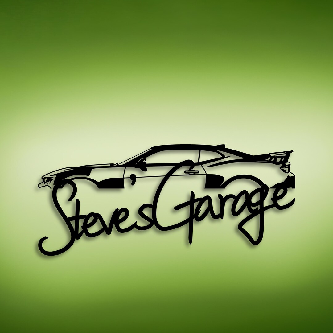 Custom Car Metal Sign: Personalized Garage Decor, Man Cave Gift - Etsy