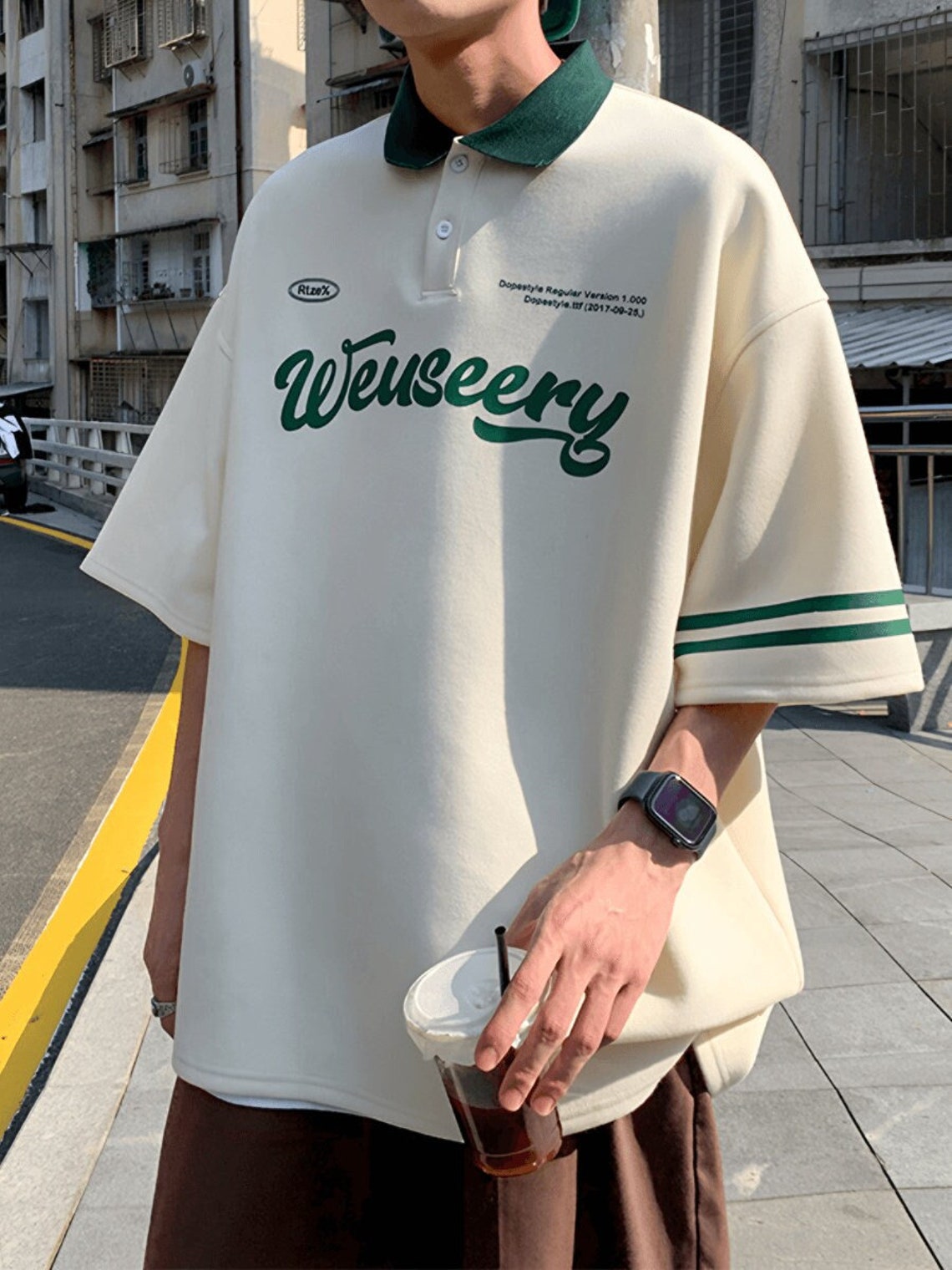 Oversized College Style Polo Urban Comfort Fashion Unisex - Etsy