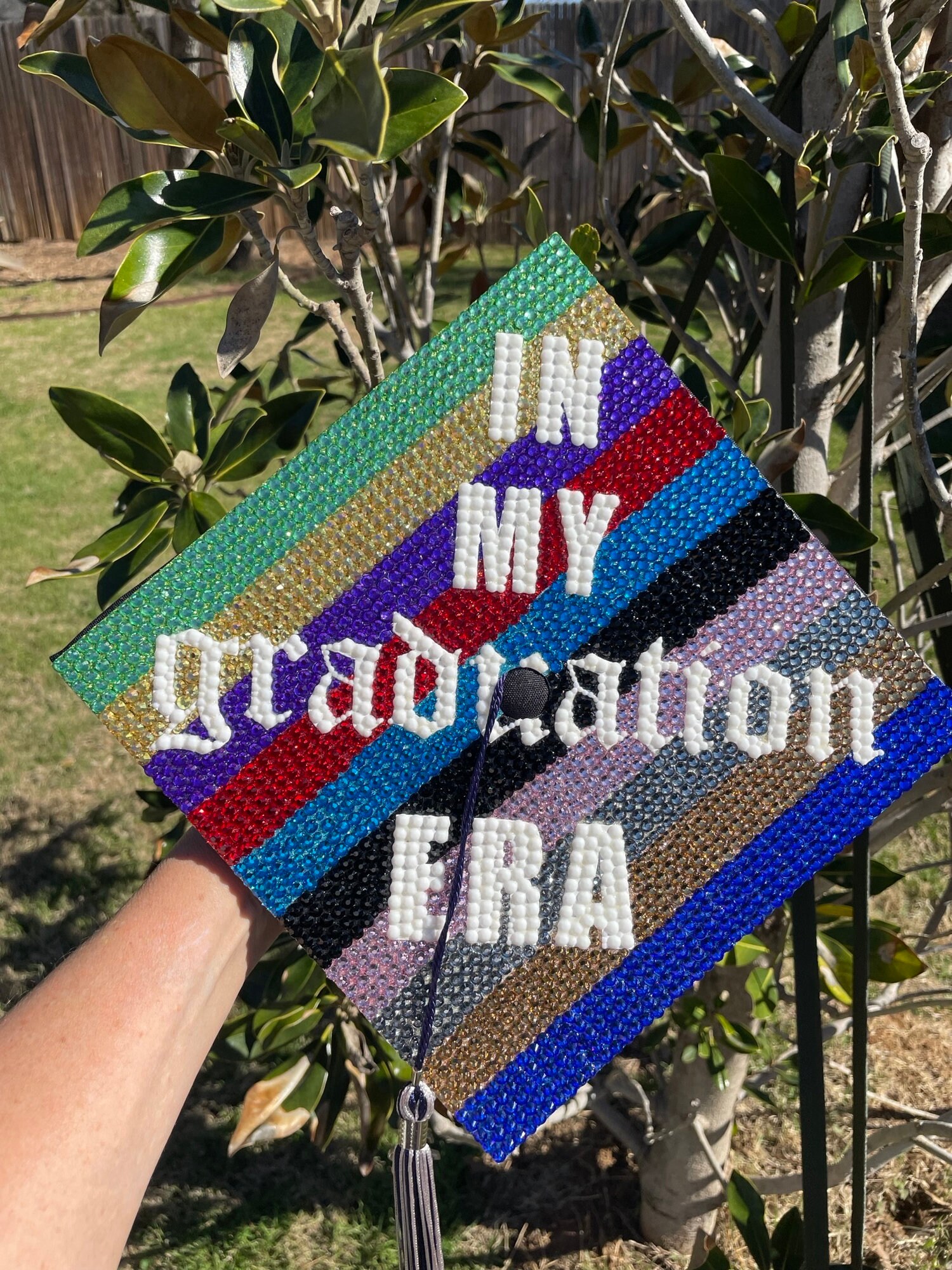 In My Graduation Era Graduation Cap Topper, Rhinestone, Crystal ...