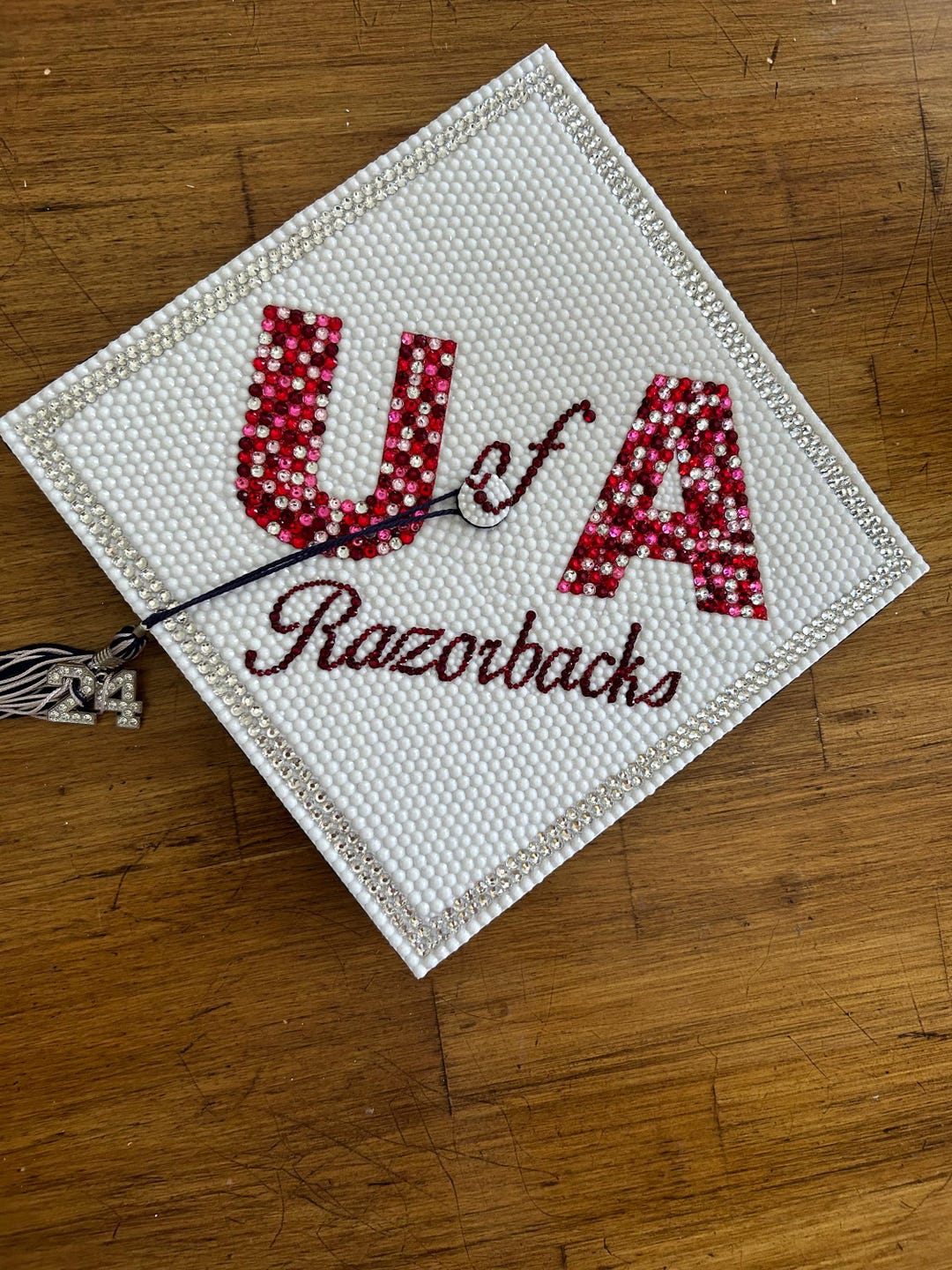 Custom Rhinestone Graduation Cap Topper: Bling Mortarboard - Etsy