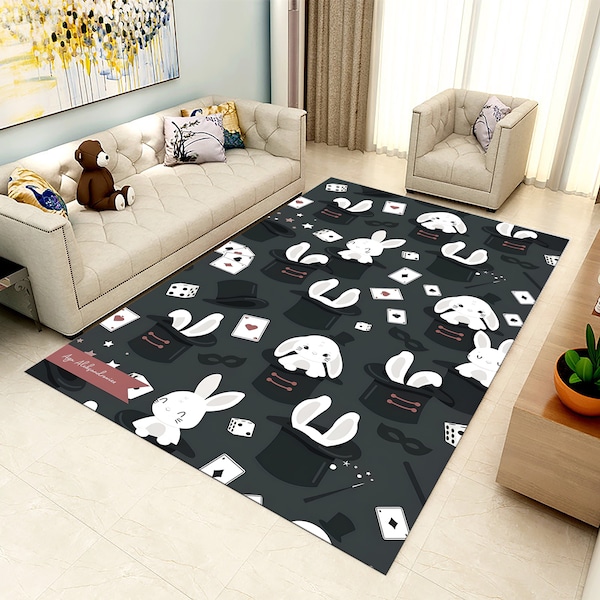 Bunny Rug - Etsy