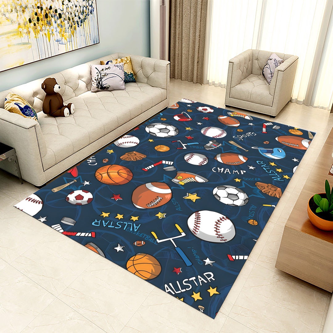 Baseball Rug,team Rug,sport Rug,baseball Team Rug,team Logo Rug,logo ...