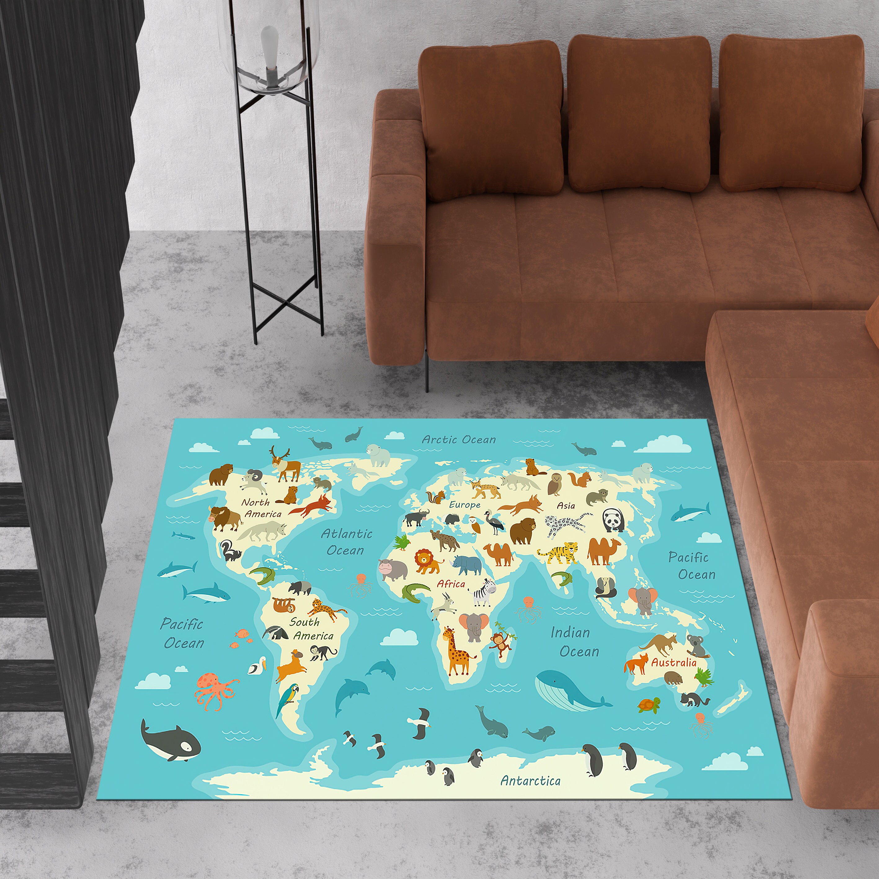 World Map Rug,education Rug,map Rug,world Map,design Pattern Rug ...