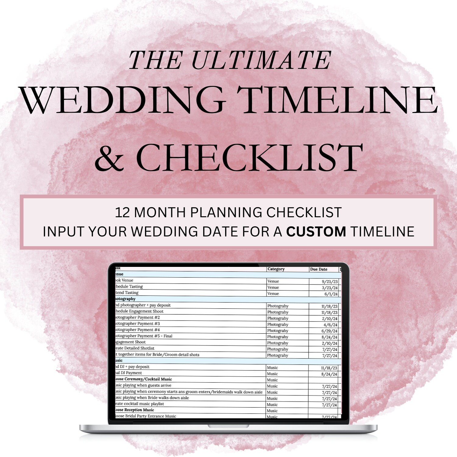 Ultimate Wedding Planning Timeline & Checklist | Wedding Planner ...