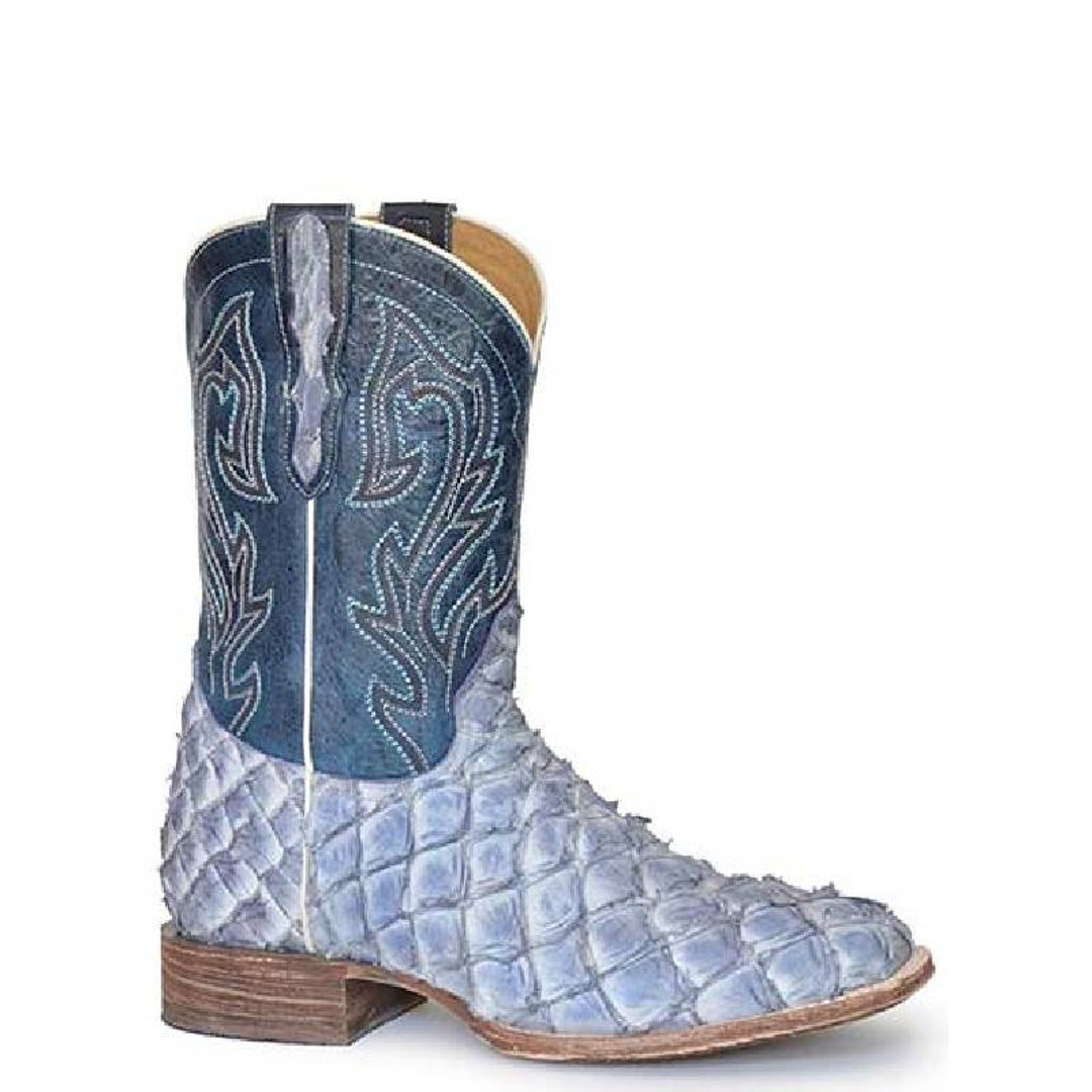Men's Stetson Predator Pirarucu Boots Handcrafted - Etsy