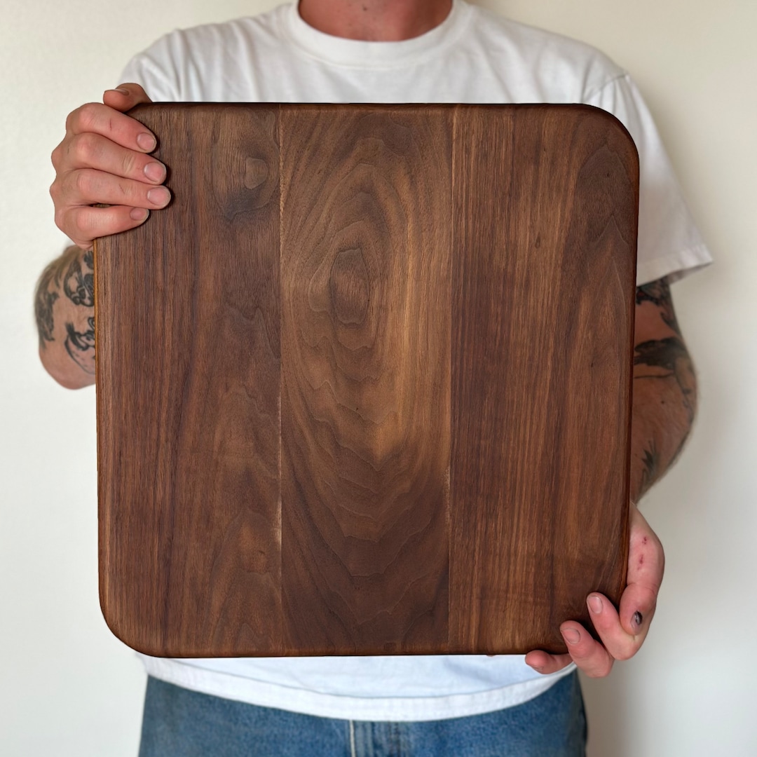 Black Walnut Cutting Board With Chamfer Edge - Handmade in Canada ...