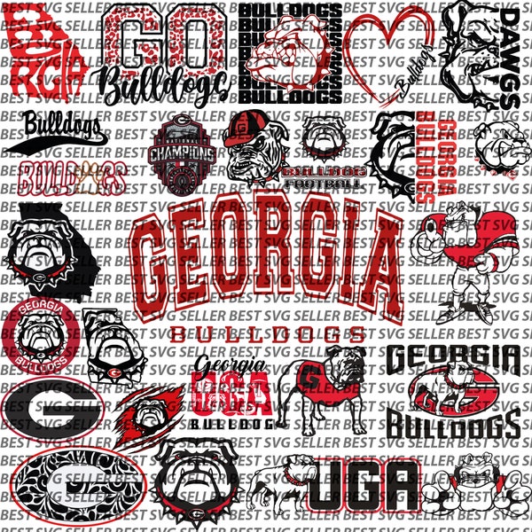 Georgia Bulldogs Svg - Etsy