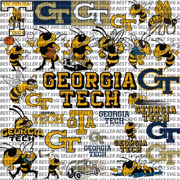 Georgia Tech Art - Etsy