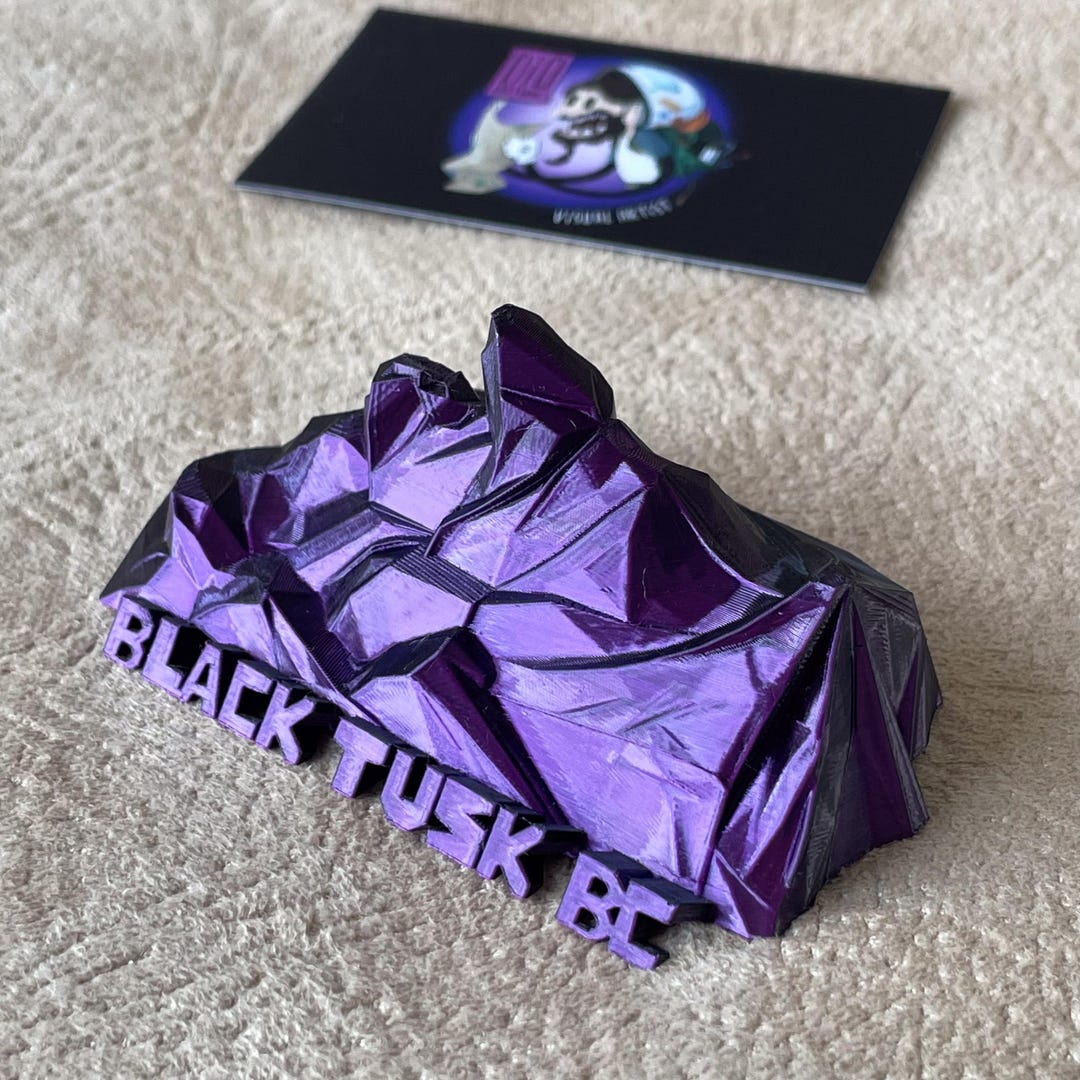Black Tusk 3D Printed Miniature - Etsy