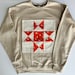 Sawtooth Star Quilt Block Sweatshirt - Etsy