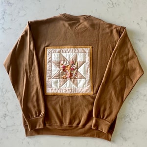 Sawtooth Star Quilt Block Sweatshirt - Etsy