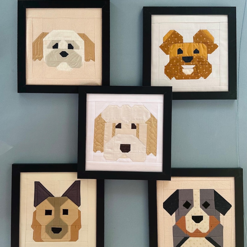 Dog Quilt Block Pattern - Etsy