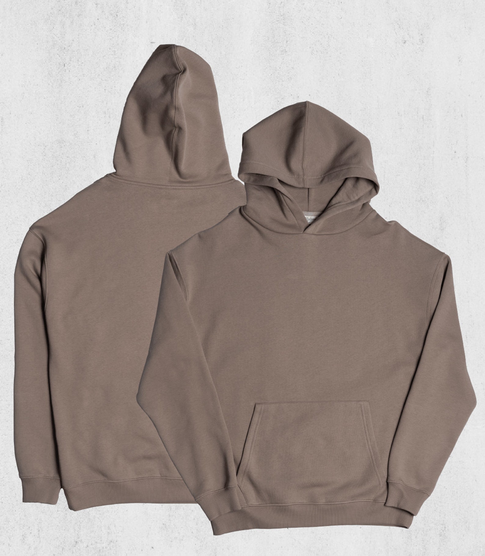 Light Brown Basic Hoodie, Brown Kangaroo Pocket Hoodie, Oversize Unisex Sweatshirt, Oversize ...