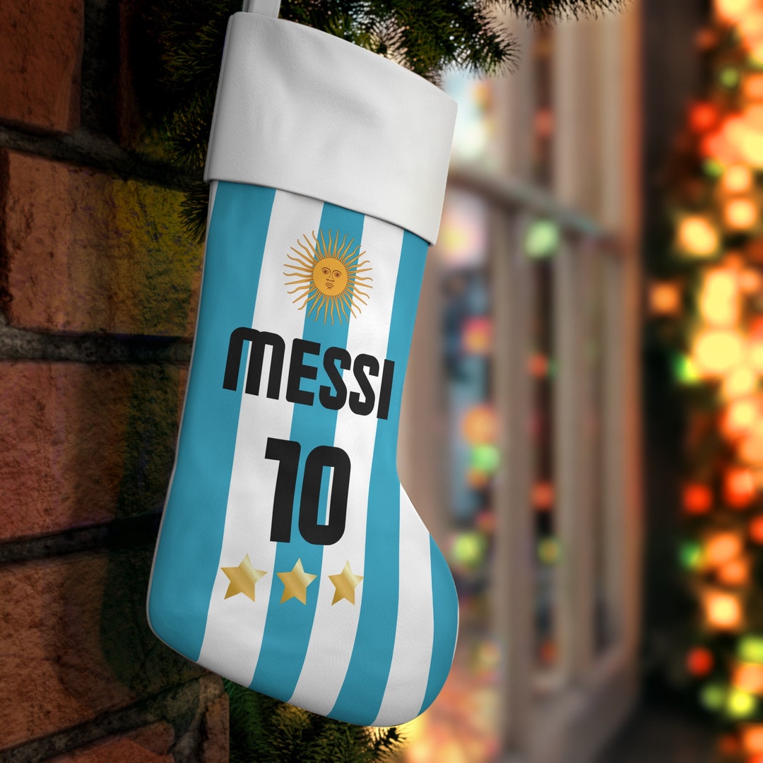 Messi Christmas Stocking Argentina Navidad Souvenir - Etsy