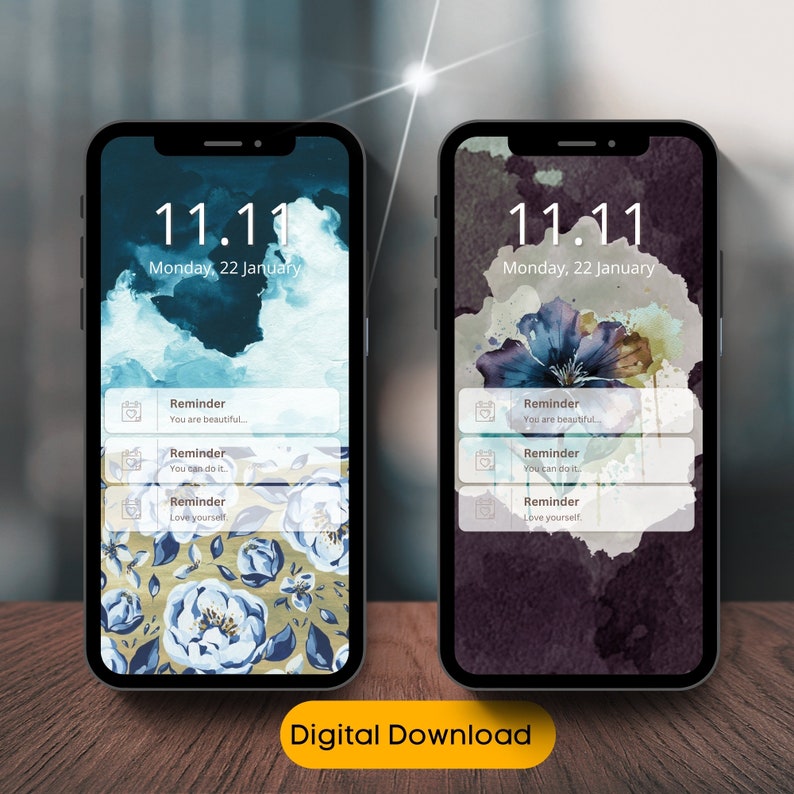 Set of 9 Phone Wallpaper, Aesthetic Wallpaper, Digital Art, Aesthetic ...