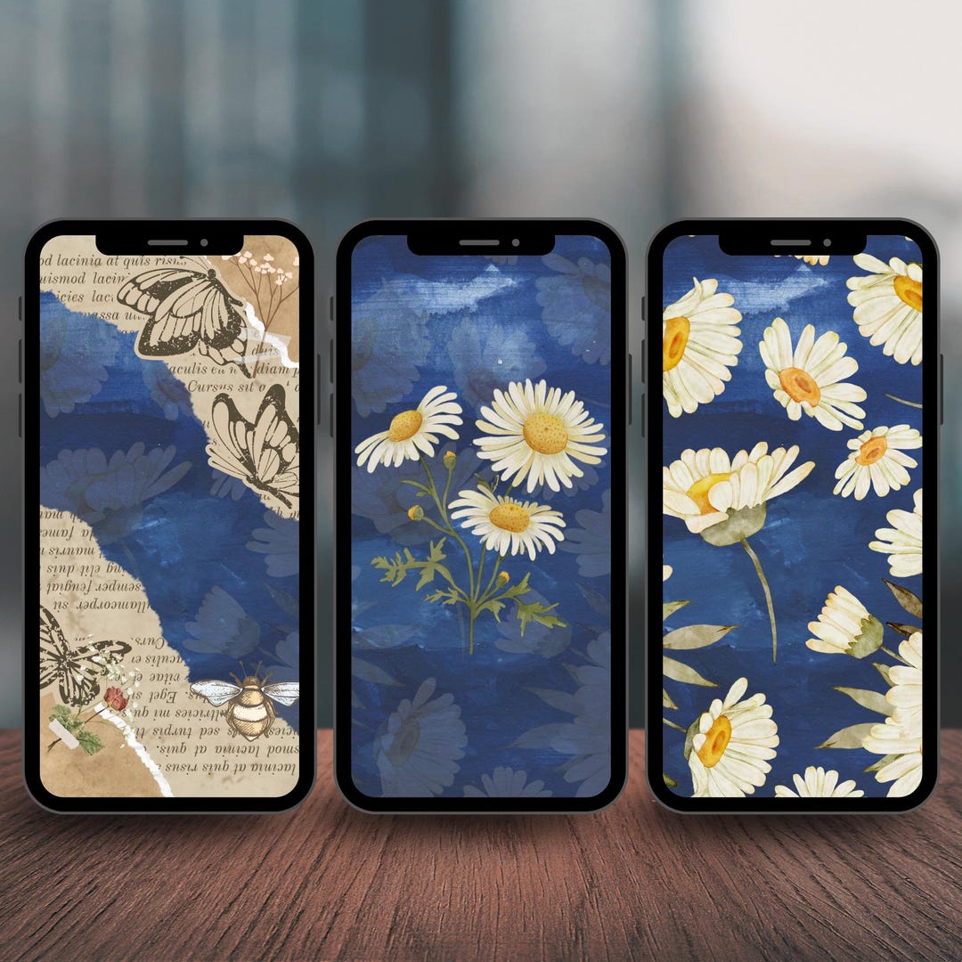 Vintage Phone Wallpaper Set – Retro Phone Wallpapers, 3-piece Digital ...