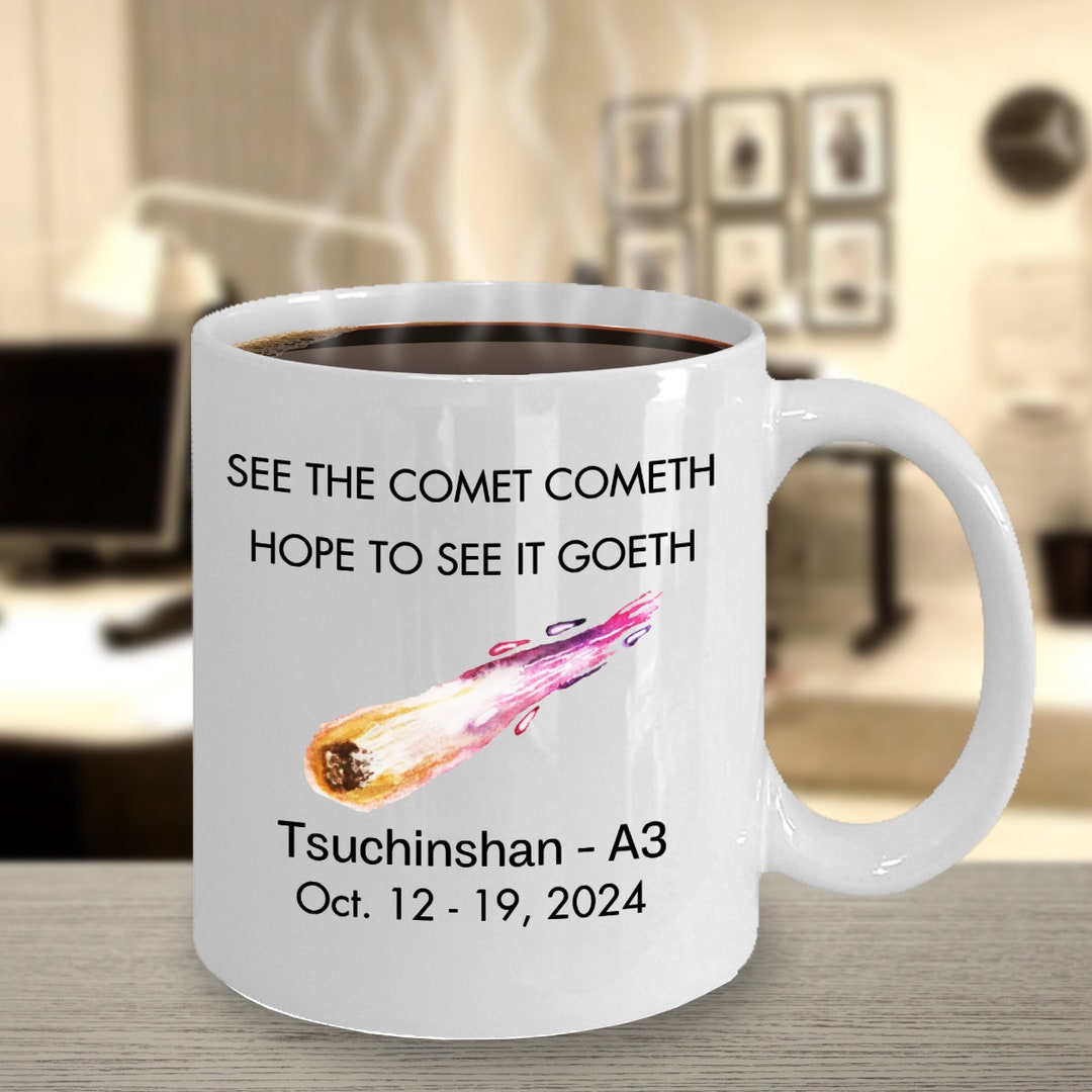A3 Comet 2024 Coffee Mug, Comet Gifts 2024, Asteroid, Space Science ...