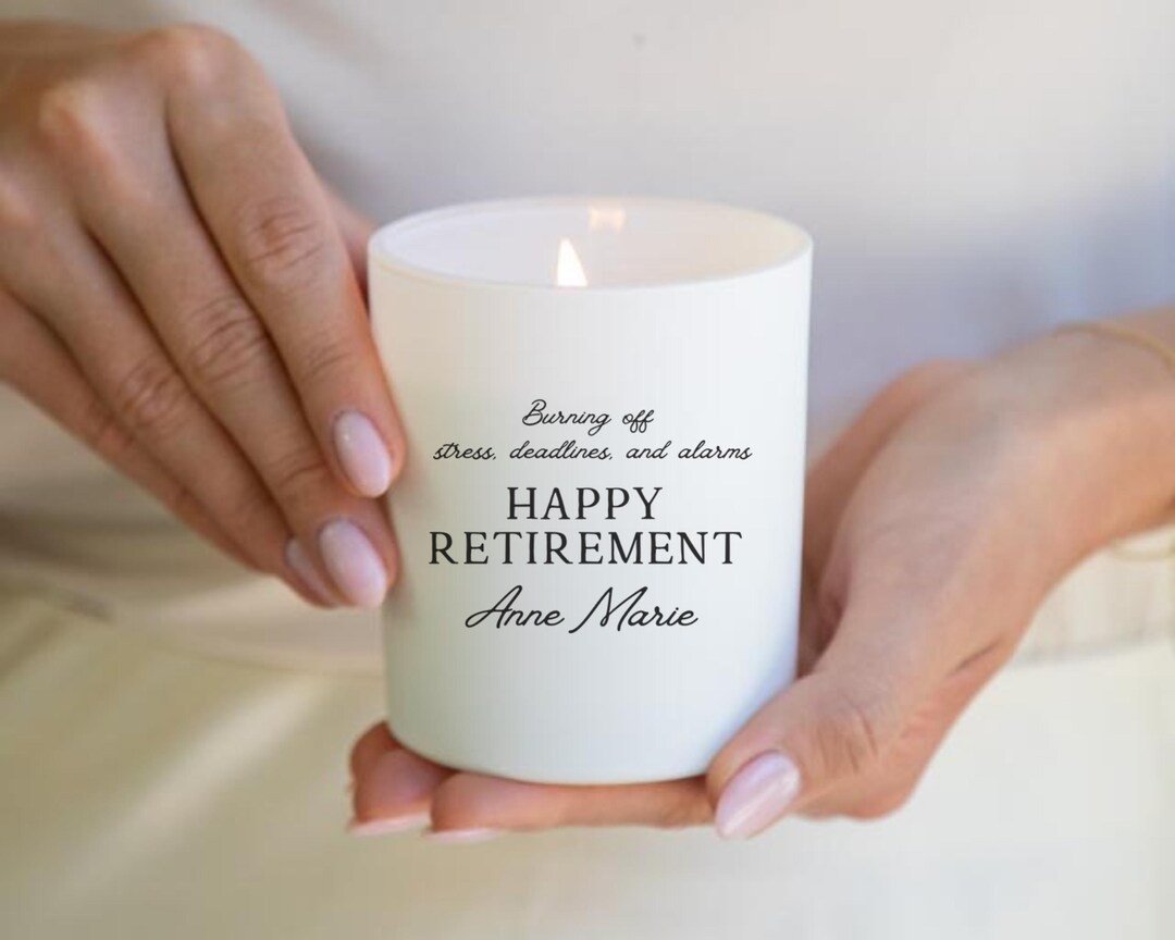 Personalized Retirement Candle Gift Box With Candles Retirement Gift ...