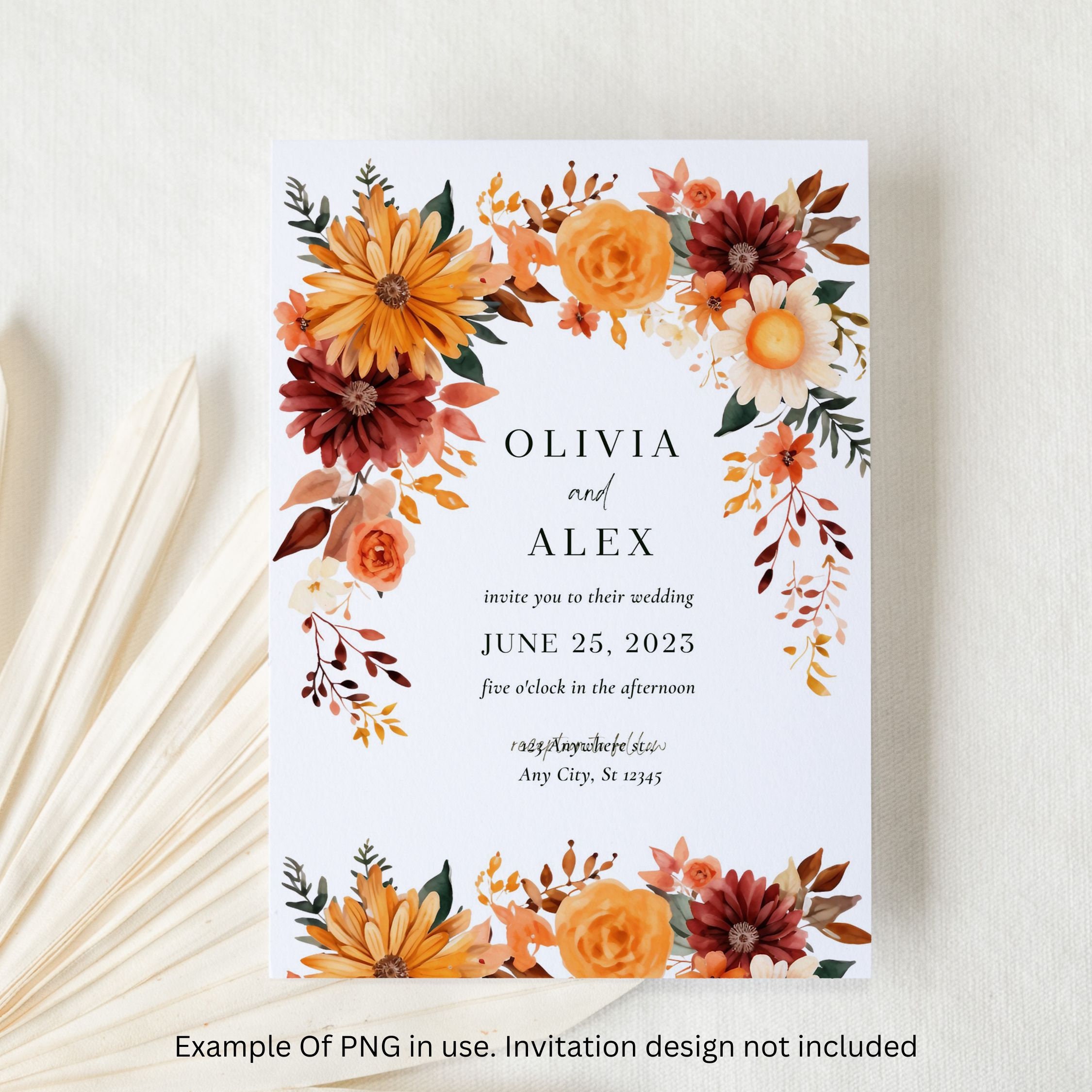 Thanksgiving Floral Clipart, Boho Thanksgiving Floral Clipart, Vintage ...