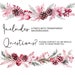 Pink Christmas Floral Garland Clipart, Boho Christmas Floral Clipart ...