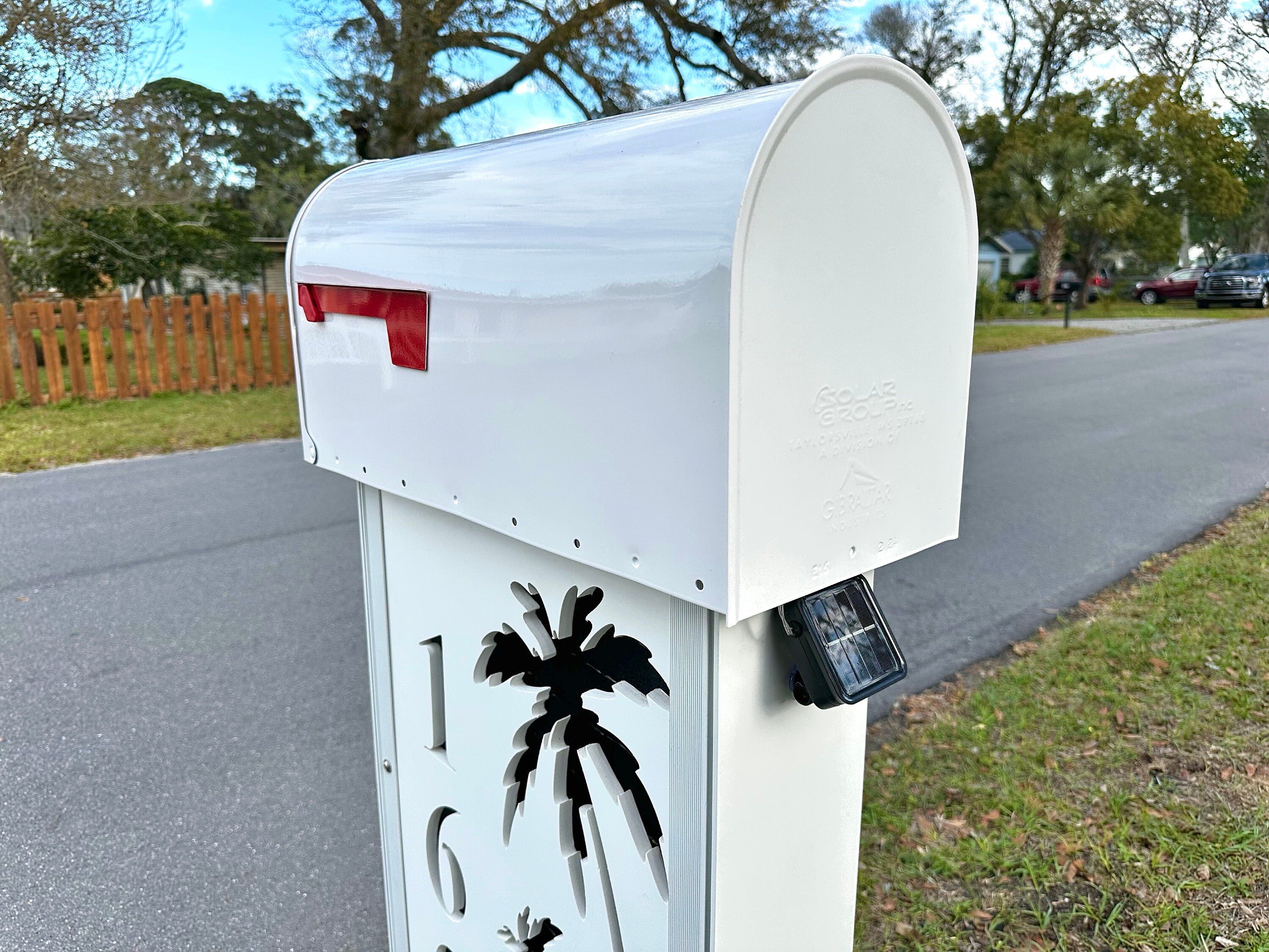 Modern Mailbox Rust-resistant Custom Design With Solar Lights Curb ...