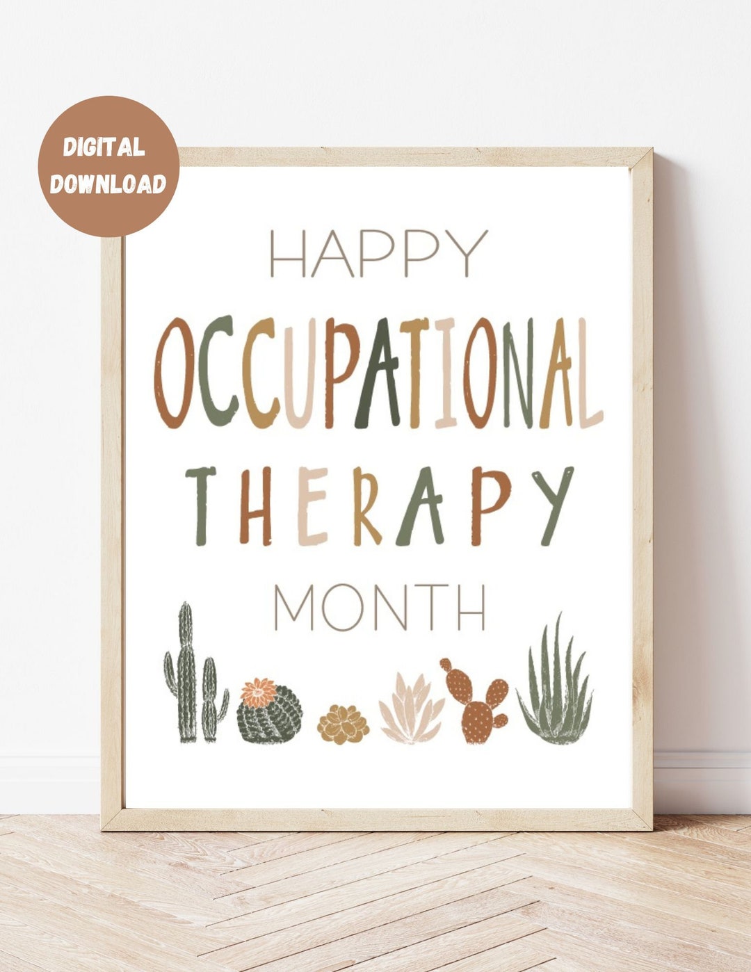 OT Month Poster, Occupational Therapy Month Poster, Therapy Month ...