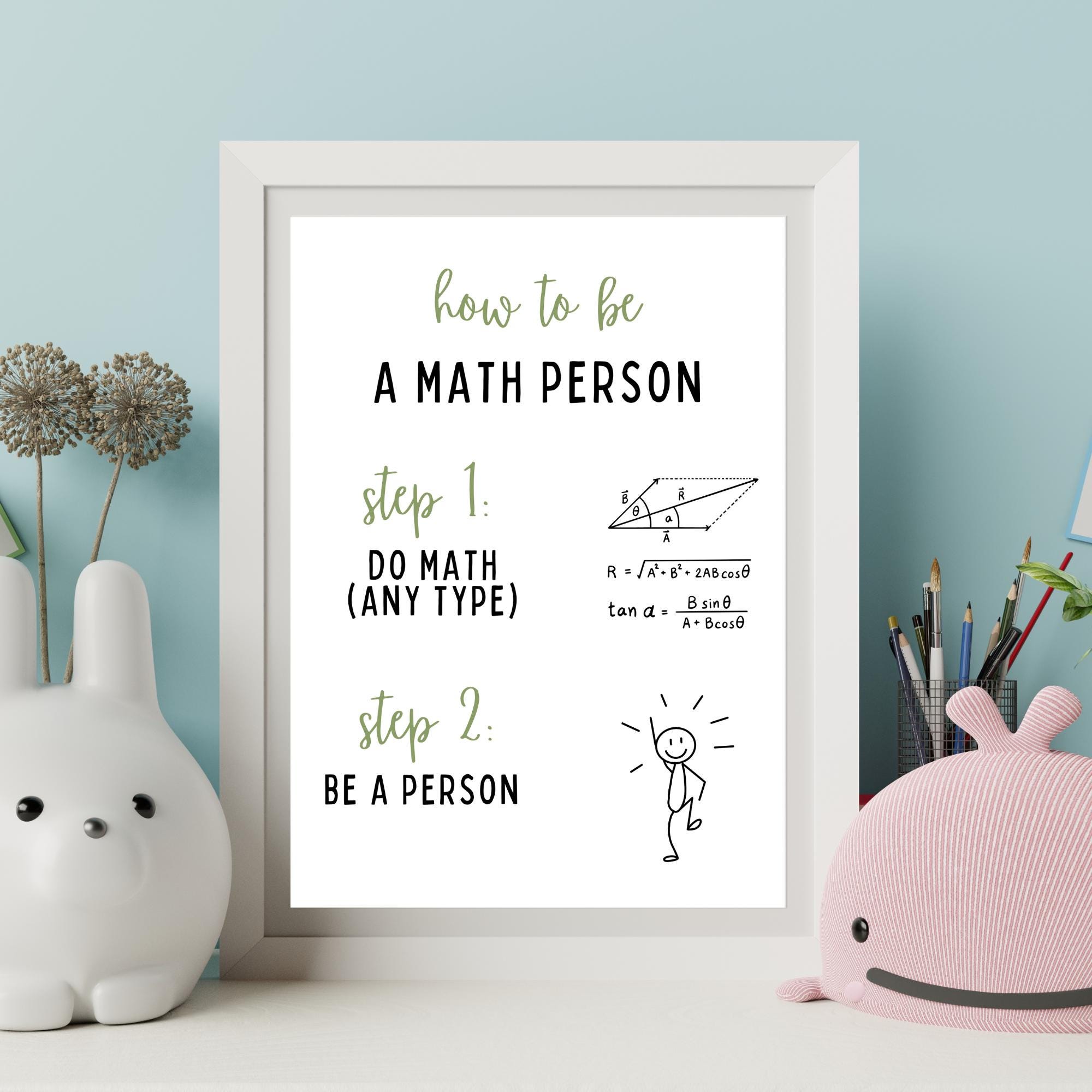 Math Poster, Math Classroom Decor, Math Teacher, Math Door Sign, Math ...
