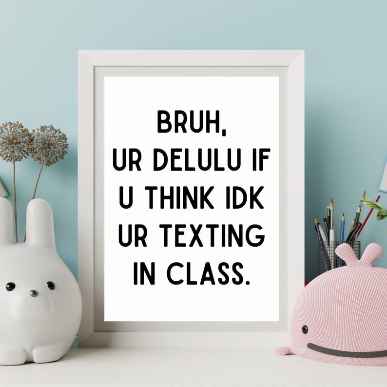 Gen Z Classroom Slang Poster, High School Poster, Middle School Poster ...