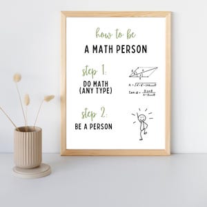 Math Poster, Math Classroom Decor, Math Teacher, Math Door Sign, Math ...