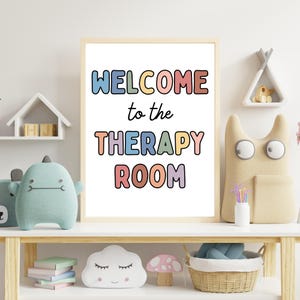 Welcome to the Therapy Room Poster, Speech Therapy Poster, SLP, Speech ...