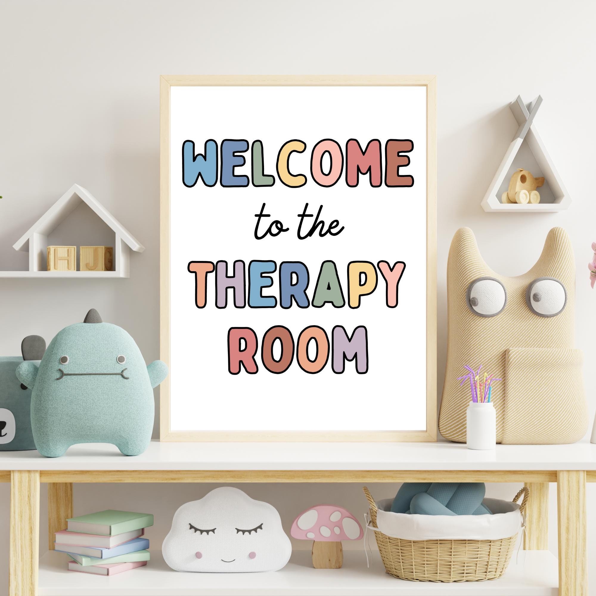 Welcome to the Therapy Room Poster, Speech Therapy Poster, SLP, Speech ...