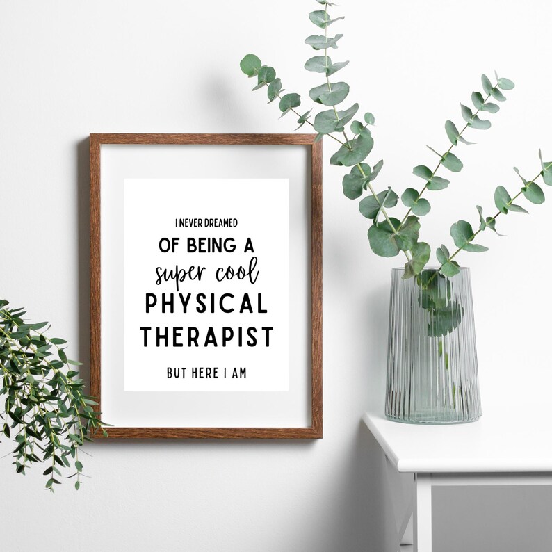 Funny Physical Therapy Poster, Physical Therapist, Physical Therapist ...