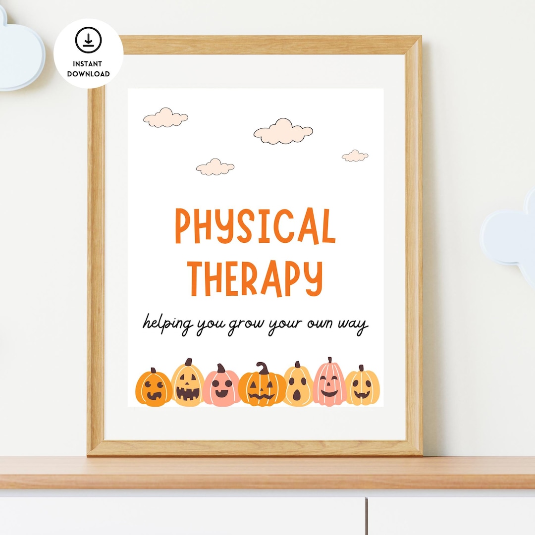 Physical Therapy Halloween Poster, Physical Therapy Fall Decor ...