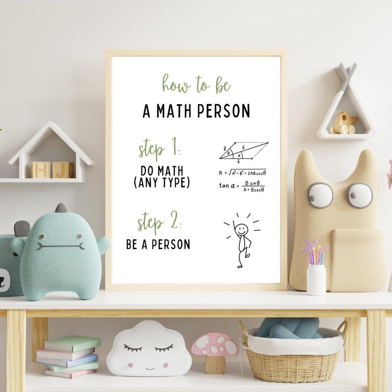 Math Poster, Math Classroom Decor, Math Teacher, Math Door Sign, Math ...
