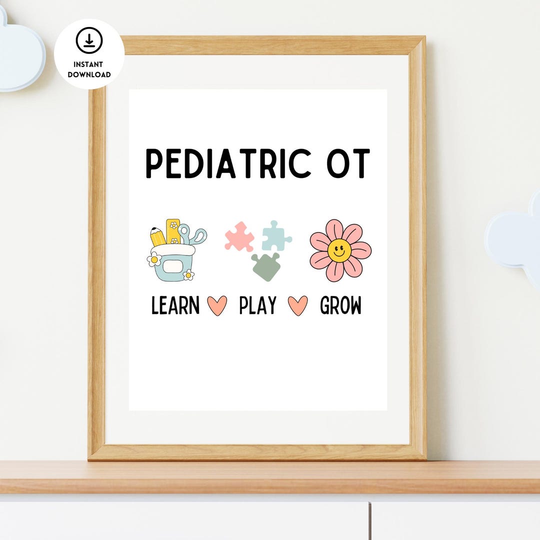 Pediatric Occupational Therapy Poster, Pediatric OT, Occupational ...