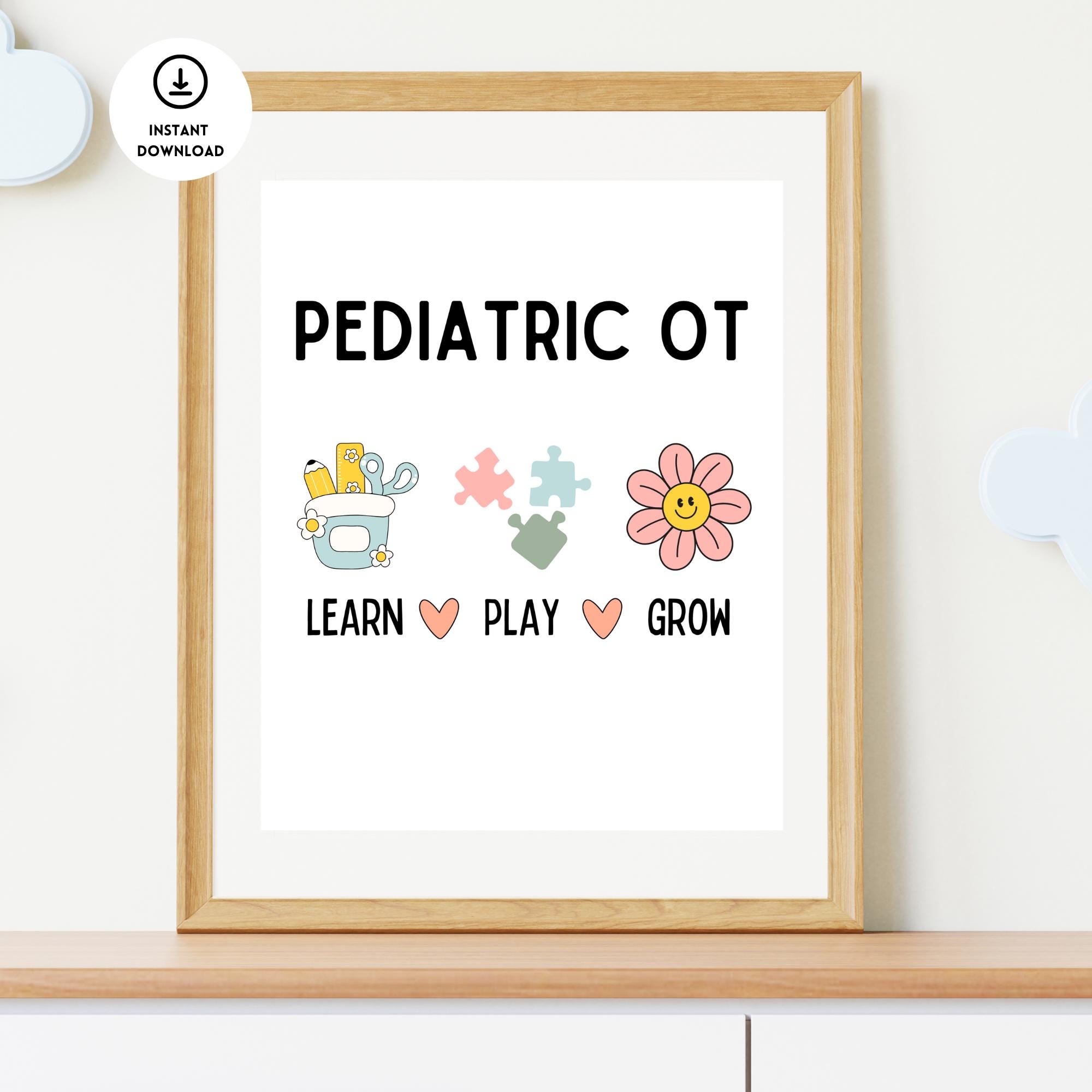 Pediatric Occupational Therapy Poster, Pediatric OT, Occupational ...