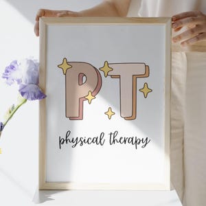 9 Boho Physical Therapy Posters, Physical Therapy Gifts, Physical ...