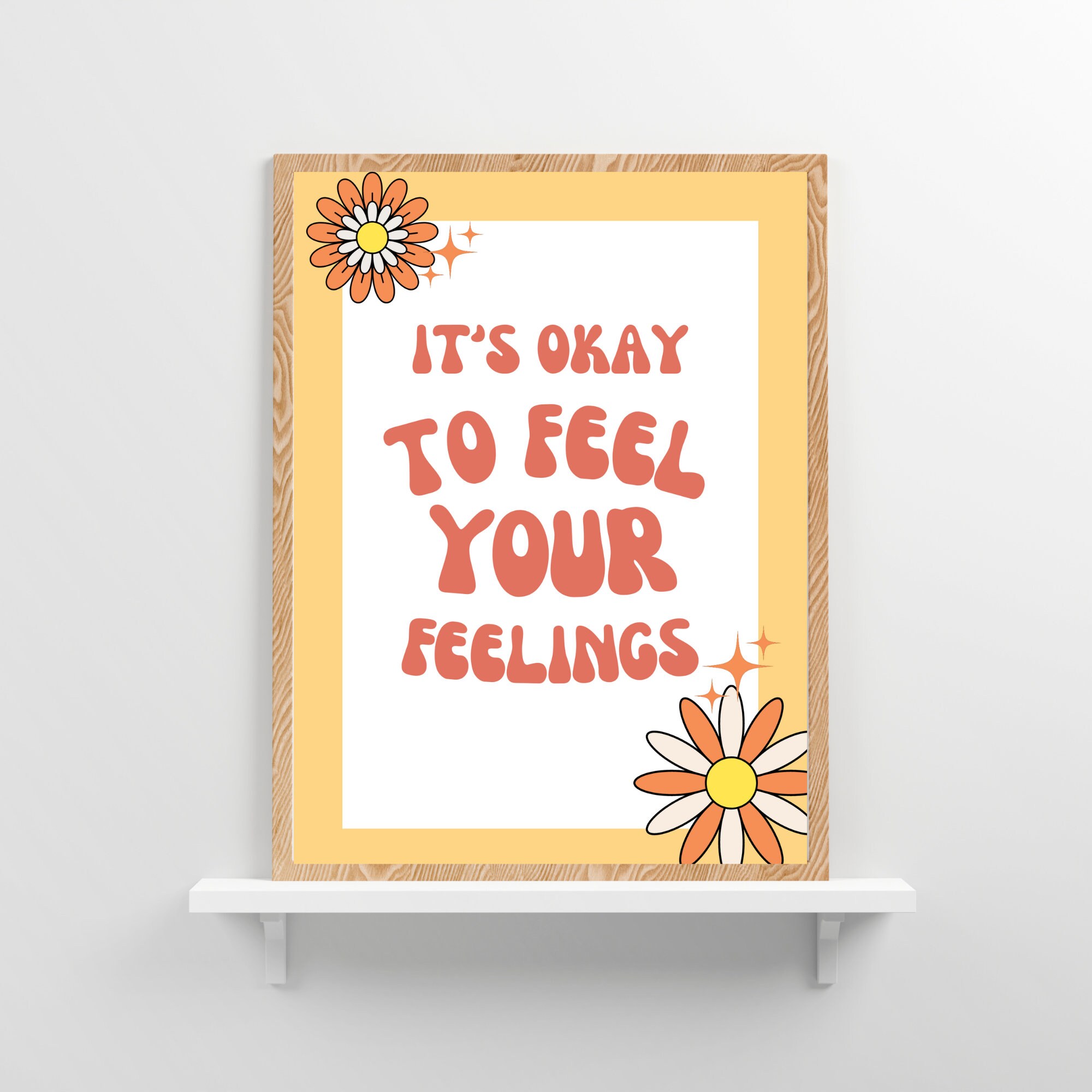 Its Okay to Feel Poster, Feel Your Feelings Poster, School Counselor ...