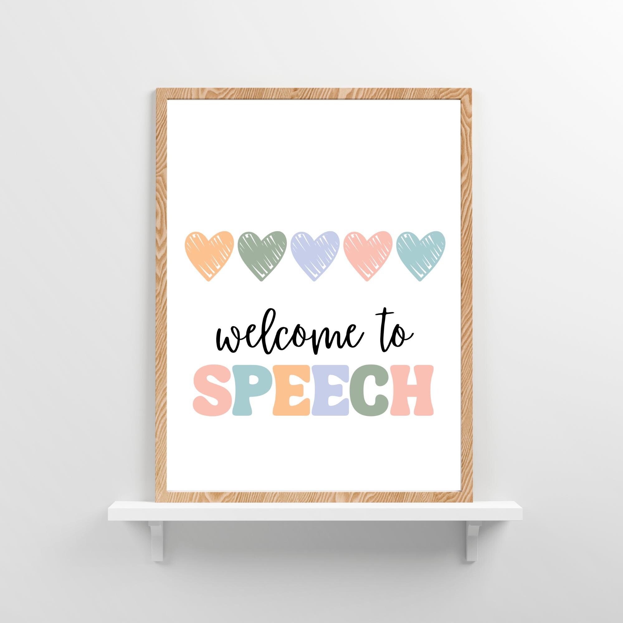 12 Speech Room Posters, Speech Therapy Office Decor, Speech Classroom ...